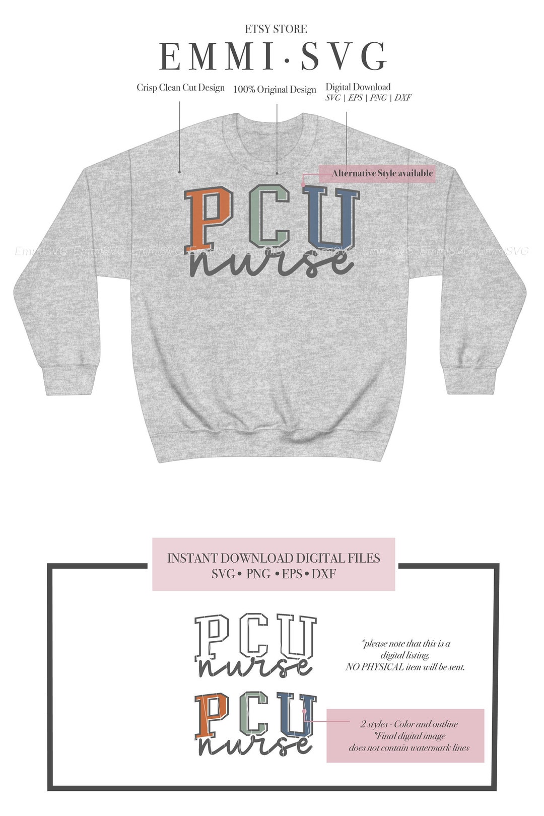 PCU Nurse Svg Shirt Design, Progressive Care Unit Nurse Svg Files for ...