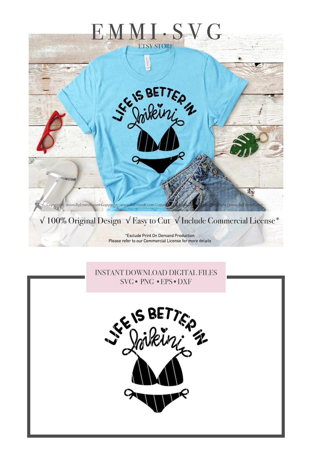 Life is Better in Bikini Svg, Beach Girl Svg, Summer Vibe Svg, Beach ...