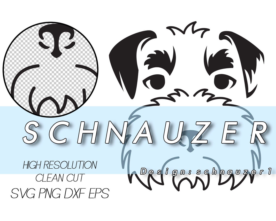 Schnauzer Svg, Dog Svg, Pet Svg, Puppy Svg, Dog Head Svg, Cute Dog Svg ...