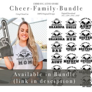 Cheer Aunt Svg, That's My Niece Out There Svg, Cheer Saying Svg ...