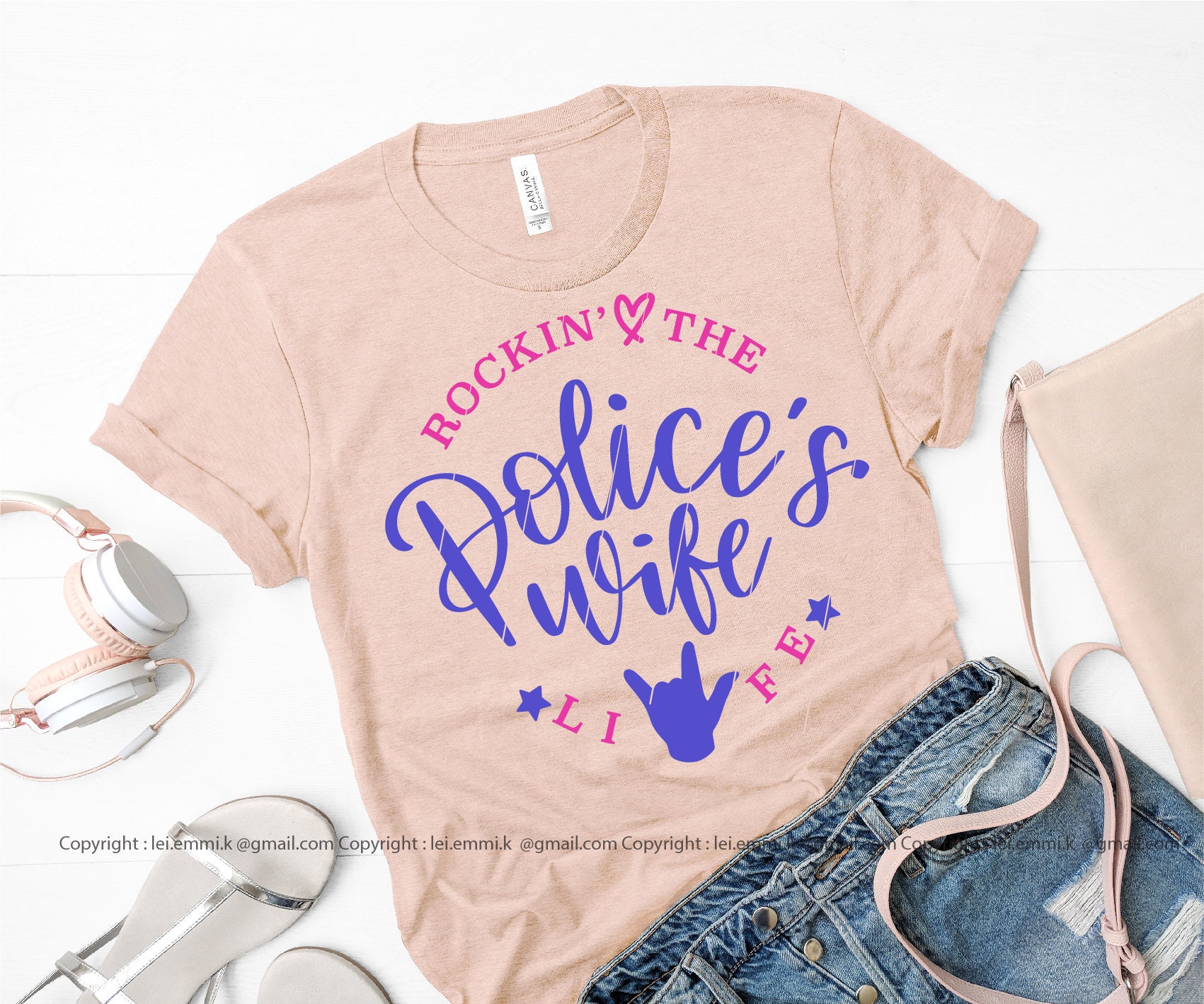 Police Wife Svg Police Life Svg Cops Wife Instant Download - Etsy