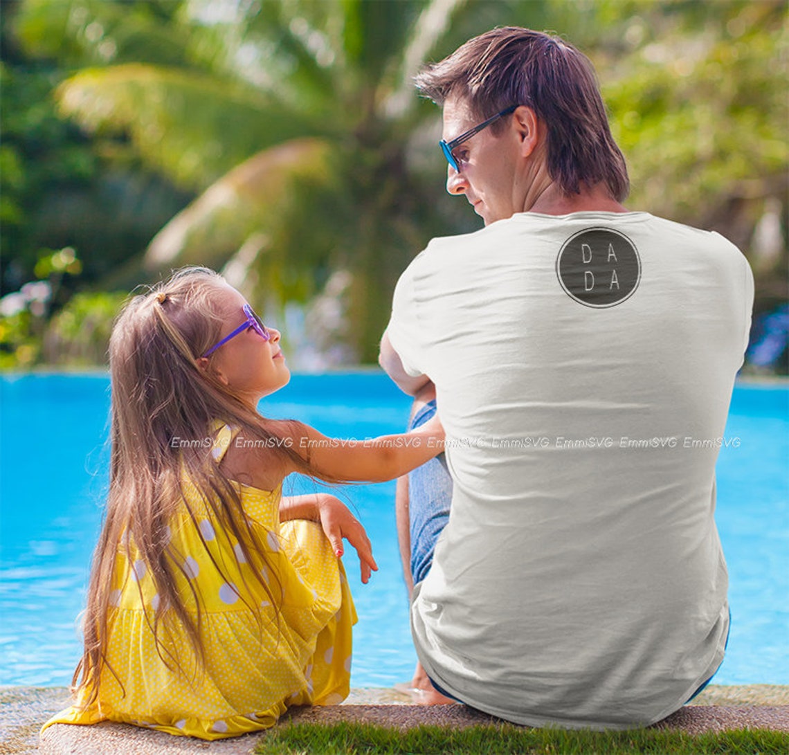 Dada Word Monogram Circle Frame Svg Files for Circuit and | Etsy