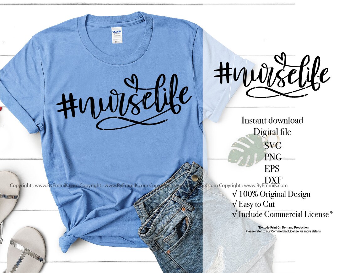 Hashtag Nurse Life Svg Files for Cricut, #nurselife Svg, Nurse Saying ...