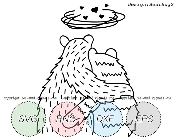 Bear Svg Couple Bear Svg Bear Hug Svg Bear Love Valentine | Etsy