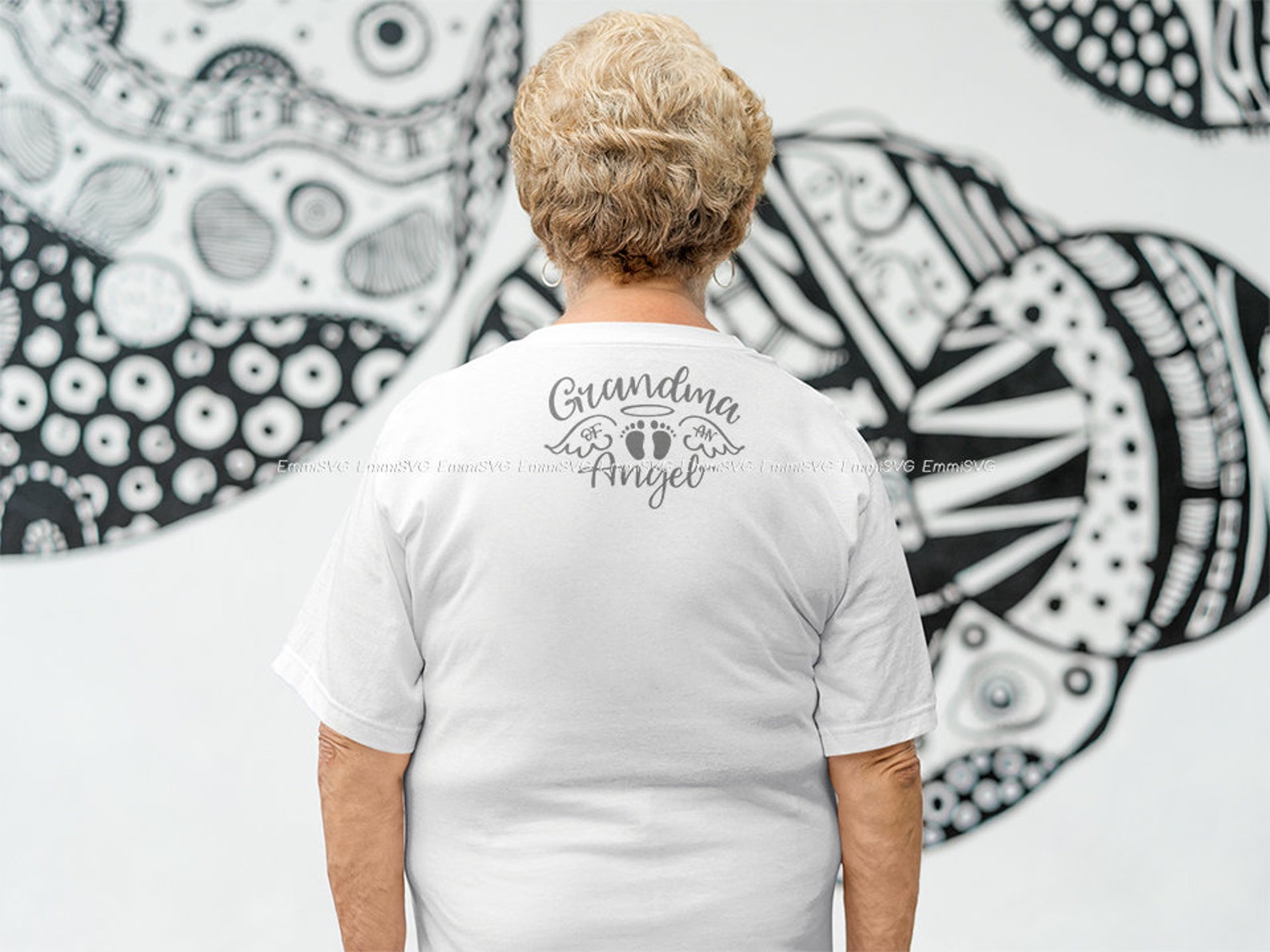 Grandma of an Angel Svg, Angel Grandma Svg, Grief Design, Angel ...