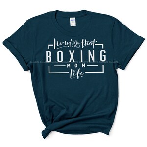 Boxing Mom Svg Shirt Design, Livin That Boxing Mom Life Svg Files for ...