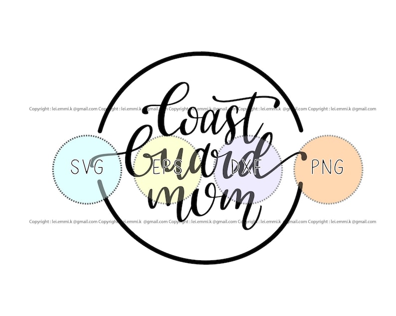 Coast Guard Mom Svg for Cricut and Silhouette Cameo. Free | Etsy