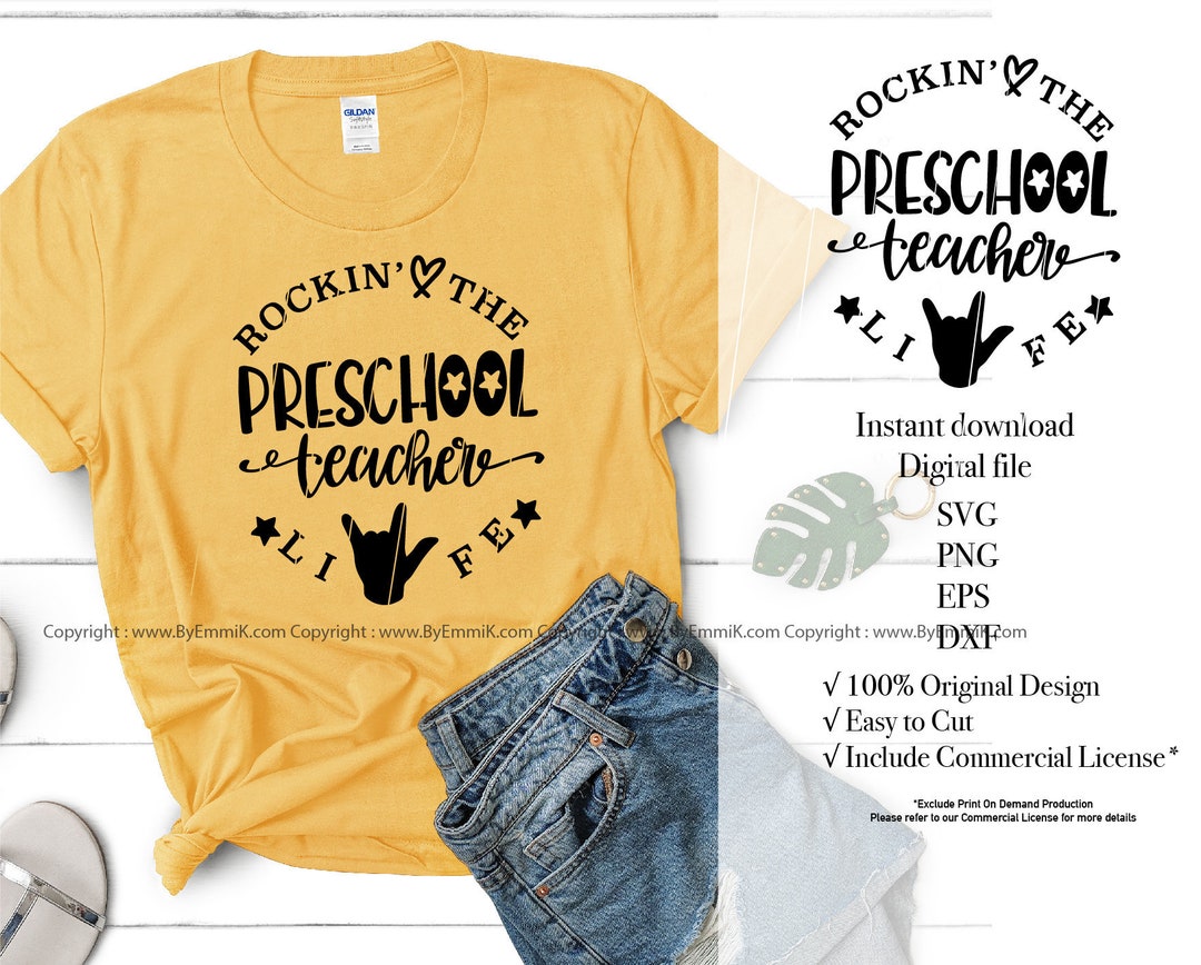 Preschool Teacher Svg, Pre School Teacher Svg, Instant Download Svg,eps ...