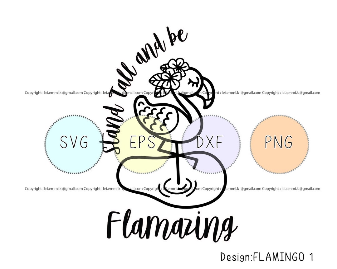 Flamingo Svg, Cute Flamingo, Clip Art, Hand Drawn, Tropical, Flamazing ...