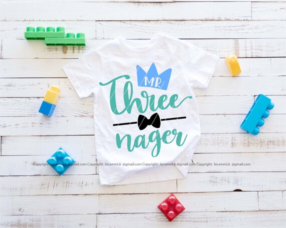 3rd Birthday Svg Mr Three Nager Svg for Circuit Kids | Etsy Australia