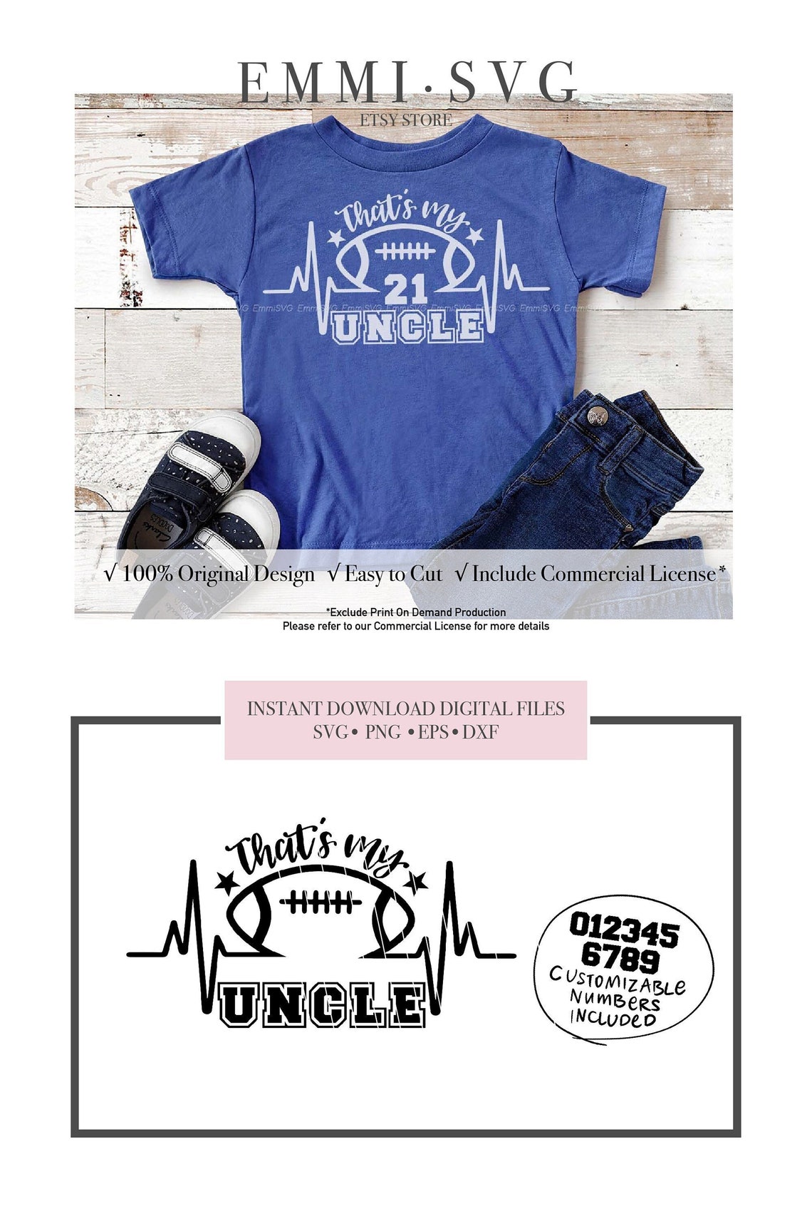 That's My Uncle Svg Football Uncle Svg Football Niece - Etsy