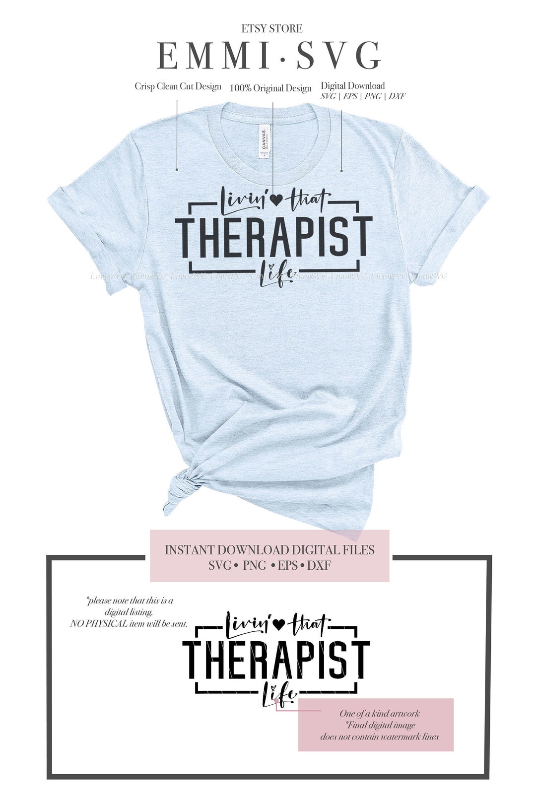 Therapist Svg Files for Cricut, Livin That Therapist Life Svg Shirt ...