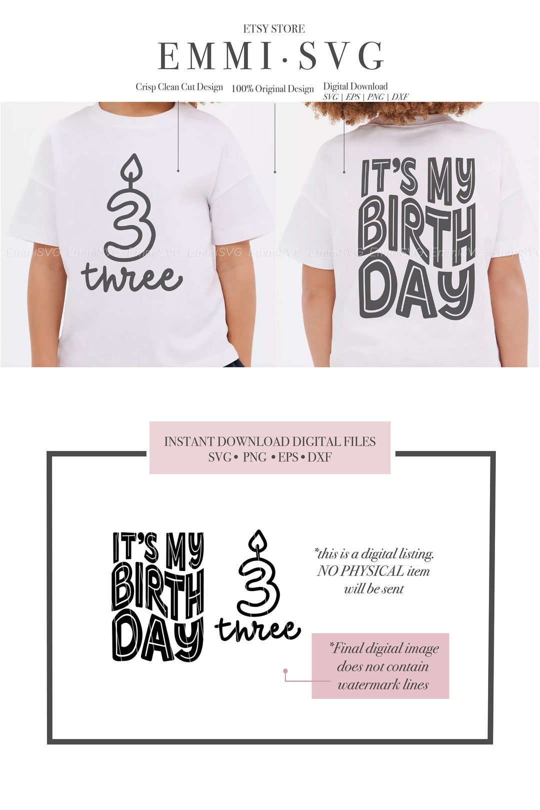 3rd Birthday Svg Png, Third Birthday SVG PNG, 3 Years Old Svg, Three ...