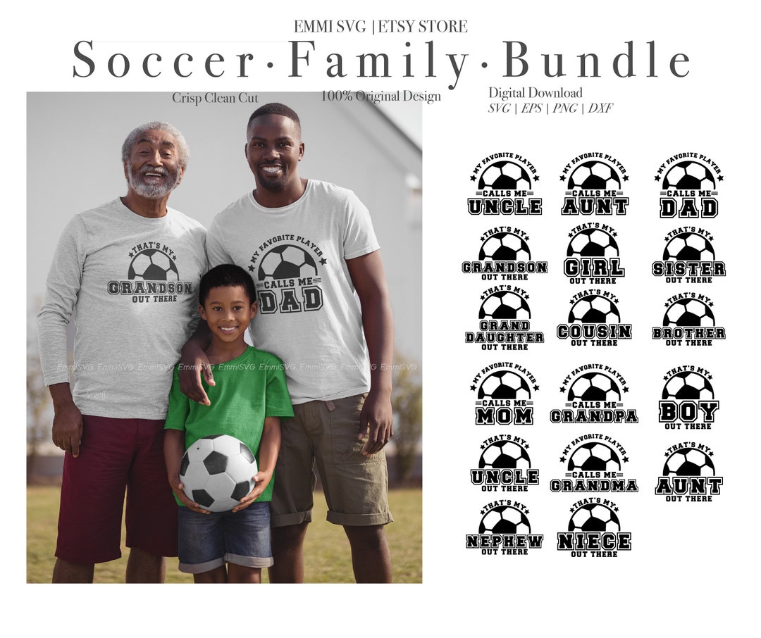 Family Soccer Bundle Svg, Soccer Mom Svg, Soccer Grandma Svg, Soccer ...