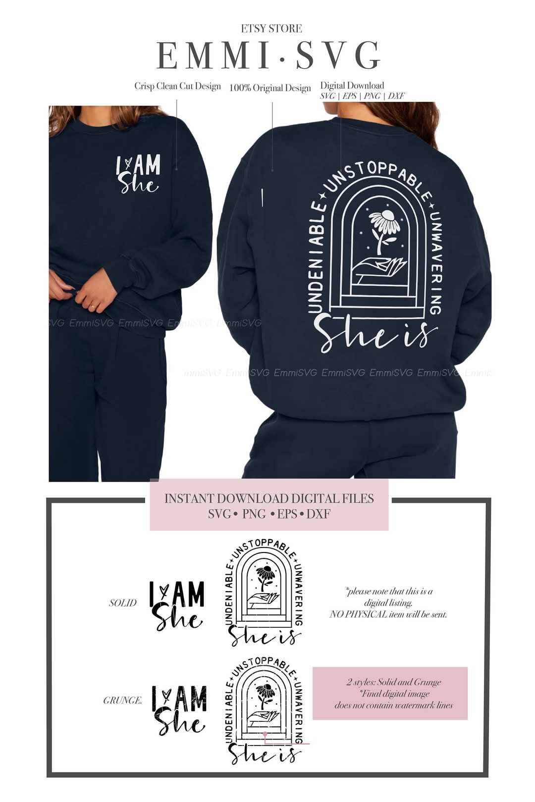 She is Svg Shirt Design, Women Empowerment Svg Cricut File, Empowerment ...