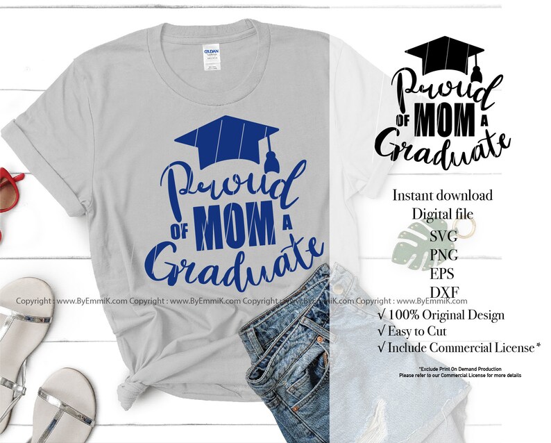 Proud Mom of a Graduate Svg, Graduation Family Svg, Graduation ...