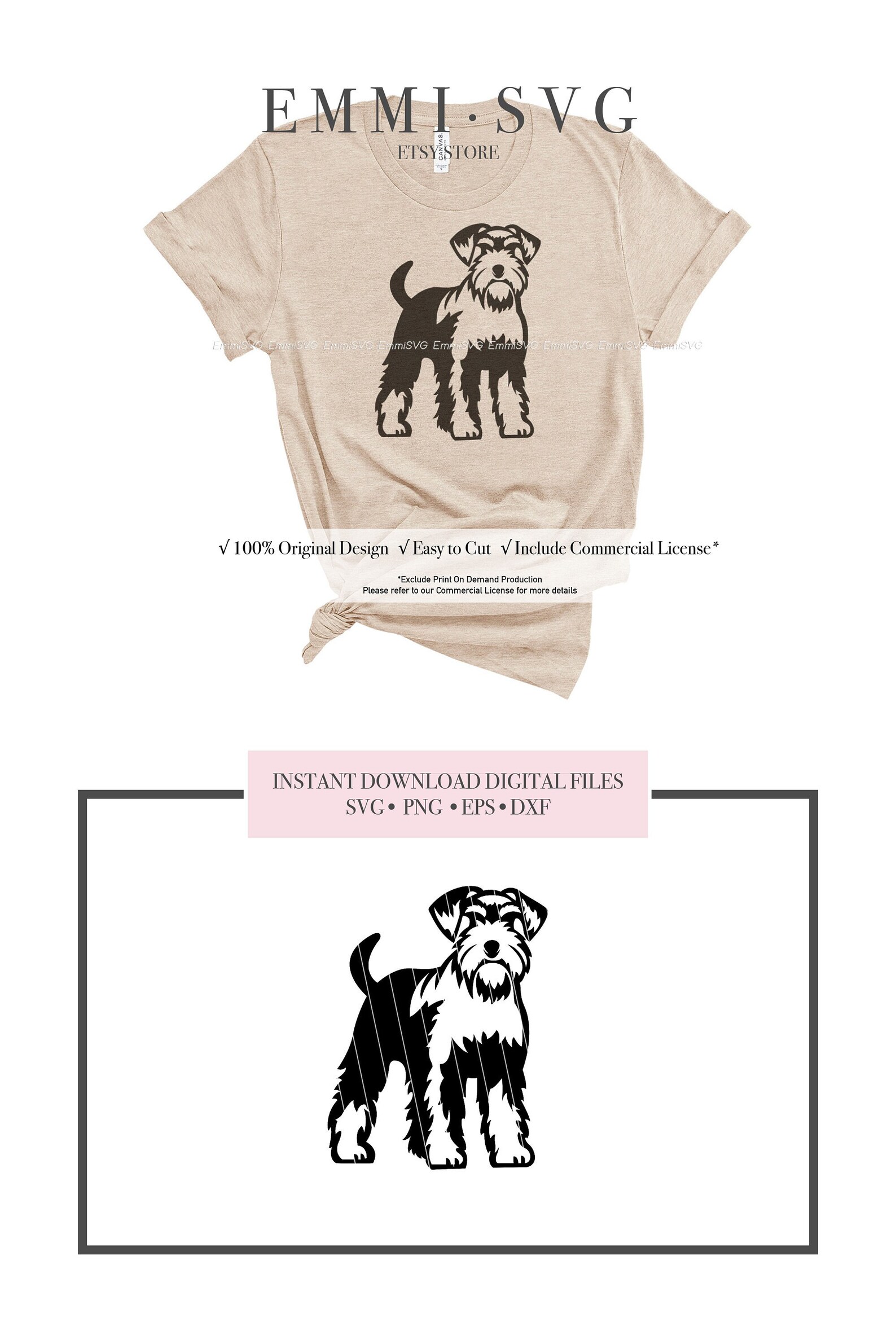 Schnauzer Svg, Dog Svg, Puppy Svg, Dog Clipart, Schnauzer Svg ...