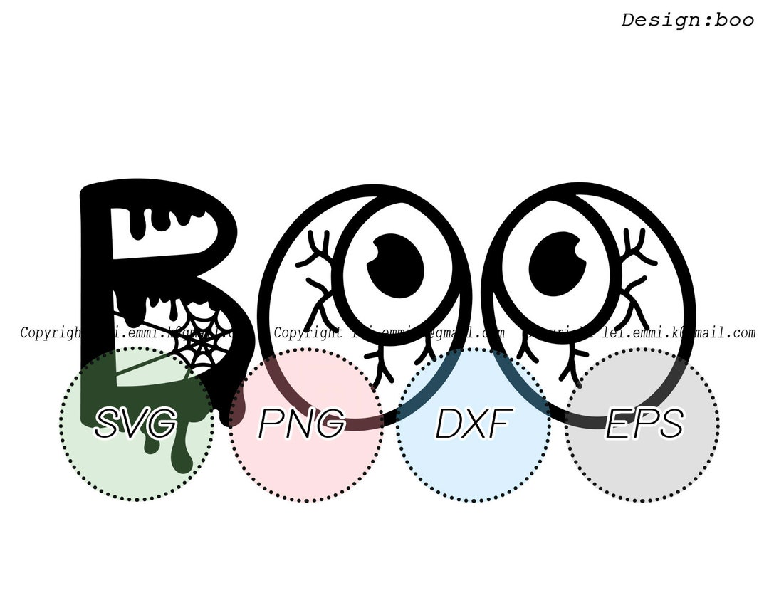 Boo Svg, Cute Halloween Svg, Halloween Svg, Printable, Iron On, Decal ...