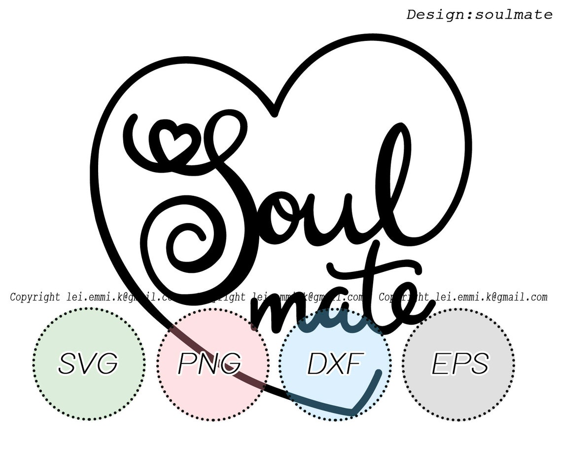 Soul Mate Svg Valentine Svg Instant Download - Etsy UK