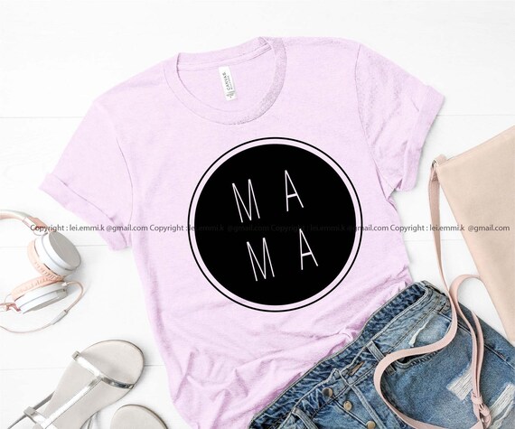 Mama 1 Word in Monogram Circle Frame Svg Files for Cricut and - Etsy