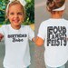 Four and Fiesty Svg Shirt for Girls, Birthday Girl SVG Png Sublimation ...