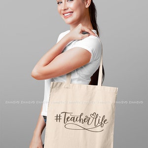Hashtag Teacher Life Svg for Cricut and Silhouette Cameo, Instant ...