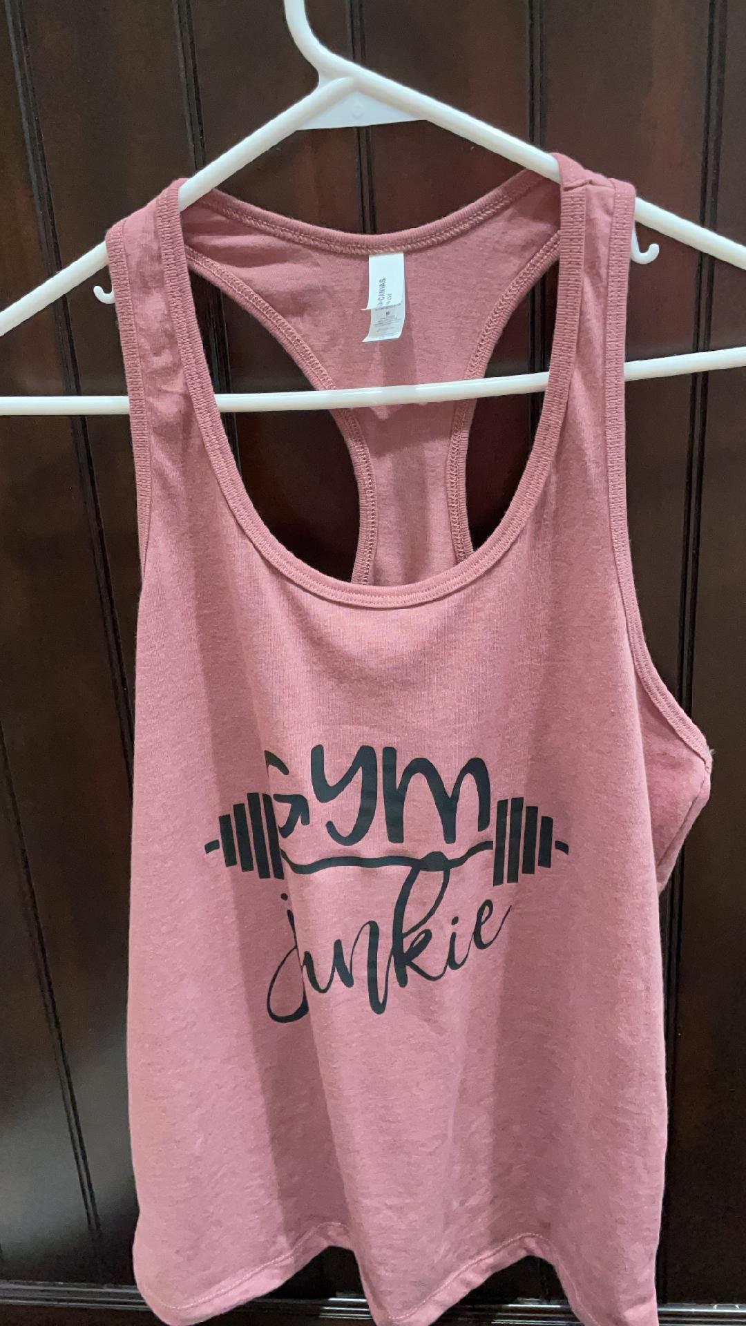 Gym Junkie Tri-blend Racer Tank - Etsy