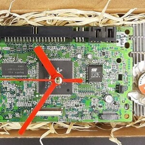 Computer Clock Secondary Computer Board Gift Geek Handmade - Etsy