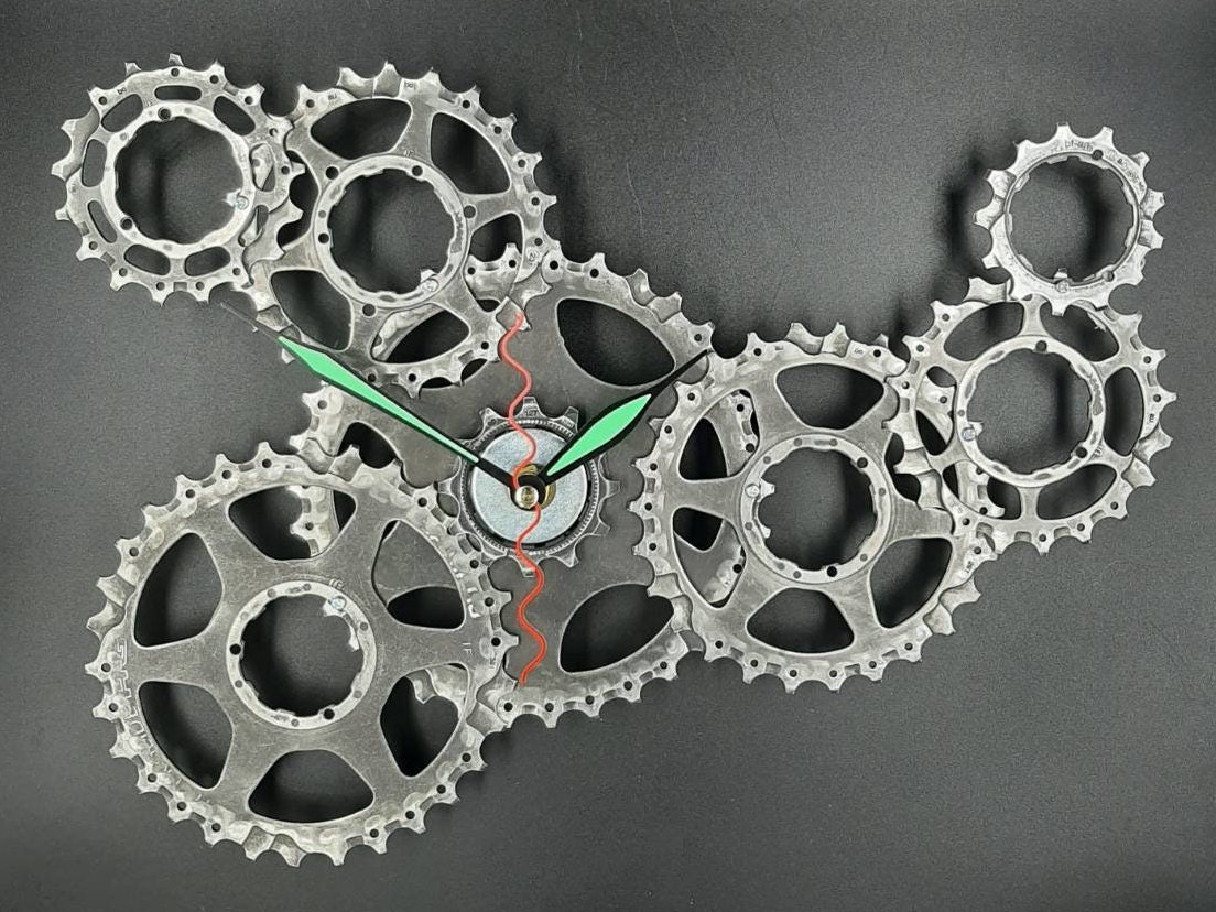 Bicycle Clock Bike Clock Gift for Cyclist Wall Clock - Etsy