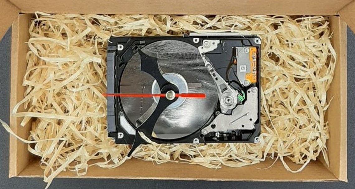 Hard Drive Clock Floppy Drive Clock Desk Clock Office Desk - Etsy