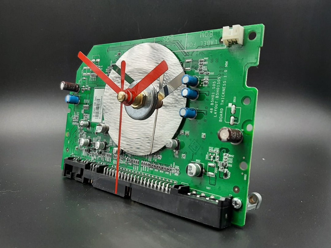 Computer Clock Secondary Computer Board Gift Geek Office - Etsy