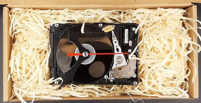 Hard Drive Clock Floppy Drive Clock Desk Clock Office Desk - Etsy