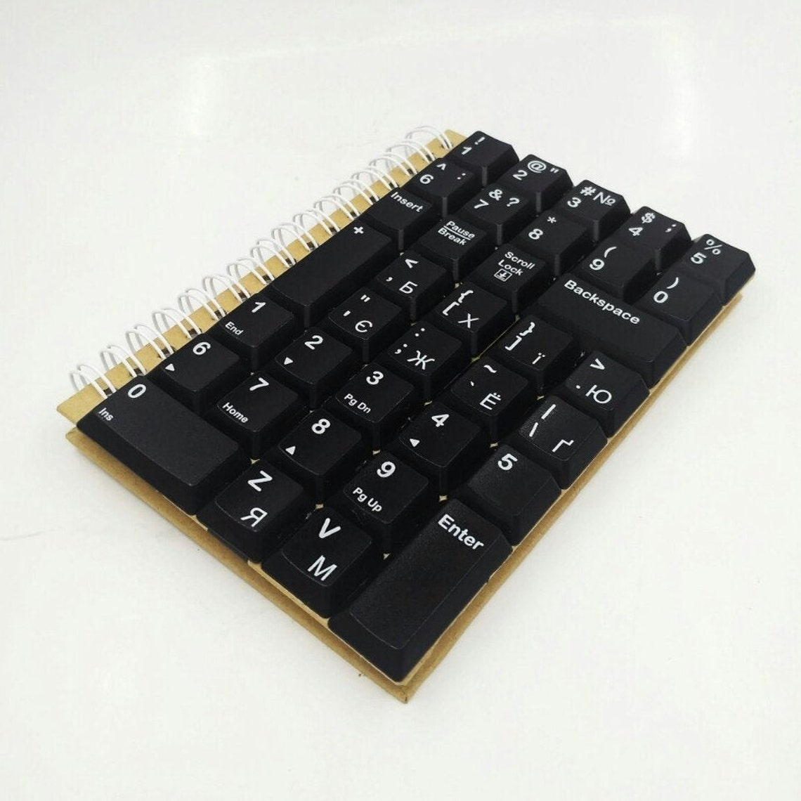 Notepad with recycled keyboard Personalization journal | Etsy