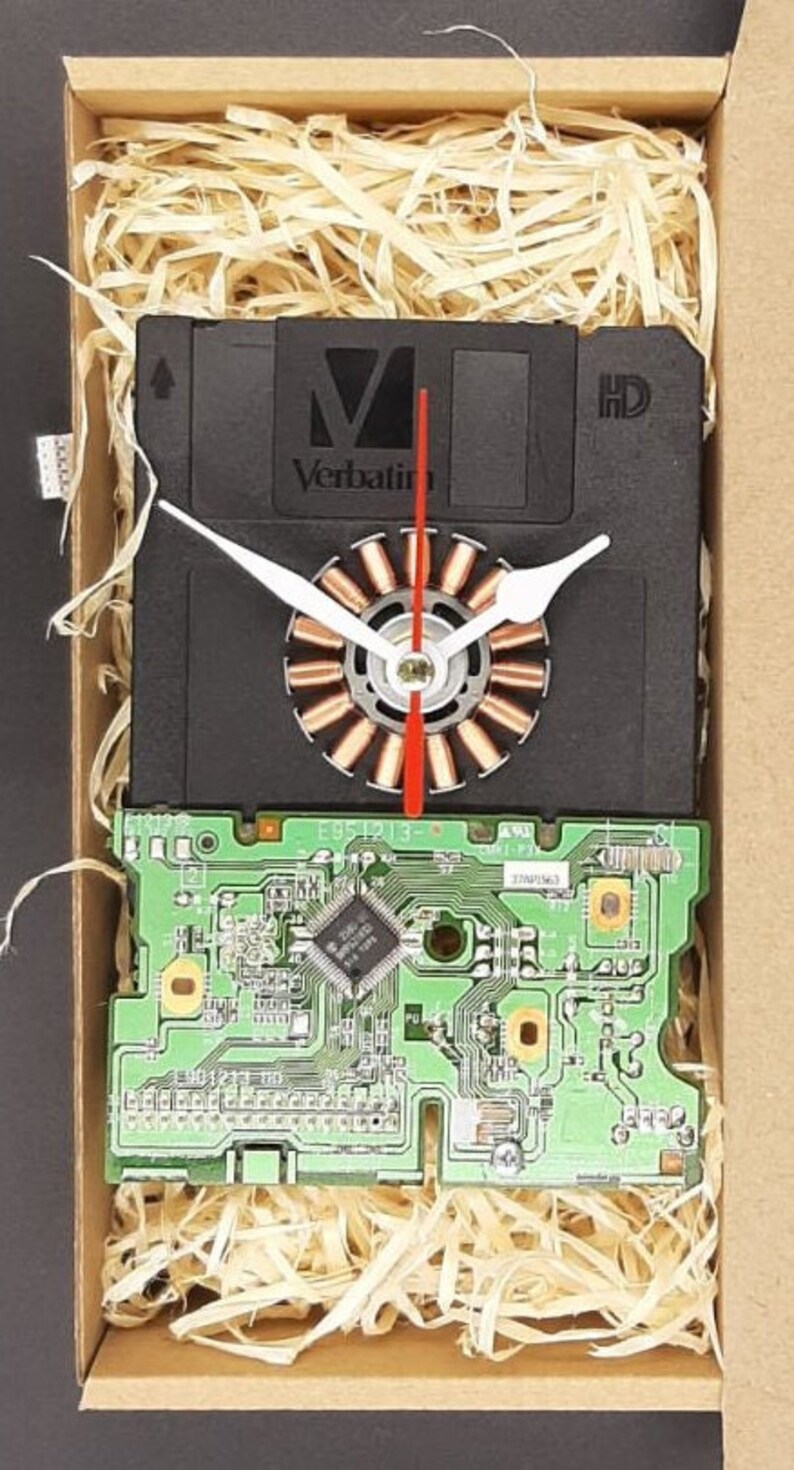 Hard Drive Clock Floppy Drive Clock Desk Clock Office Desk - Etsy