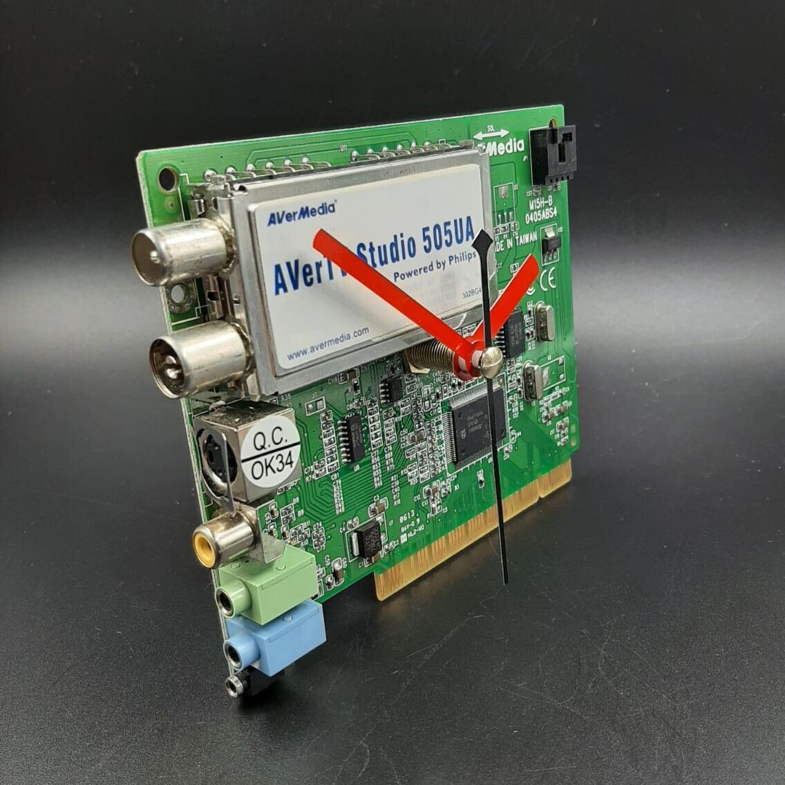 Computer Clock, Secondary Computer Board, Gift Geek, Handmade Clock ...