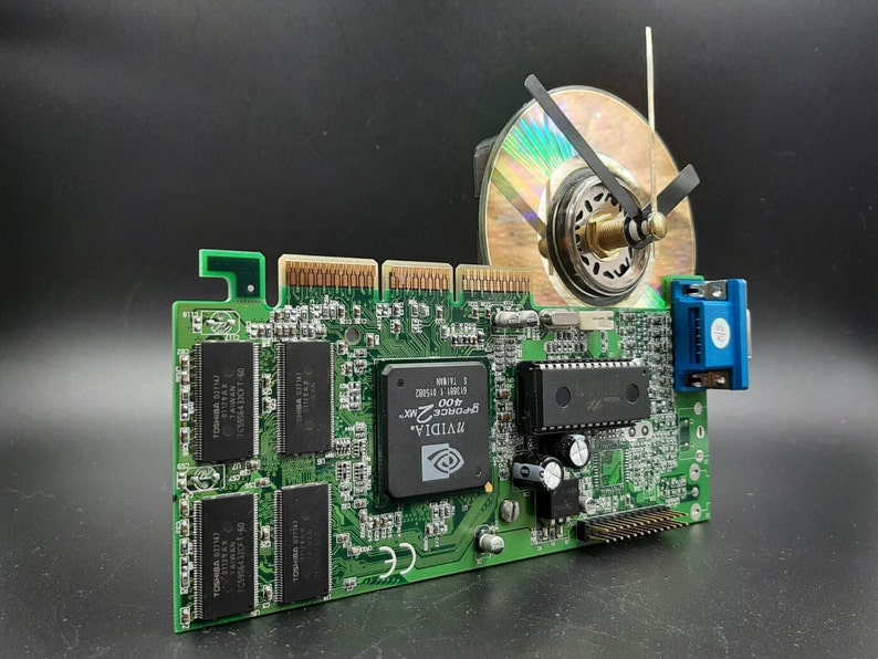 Office Desk Accessory, Computer Clock, Tech Gift, Gift for Geek, Desk ...