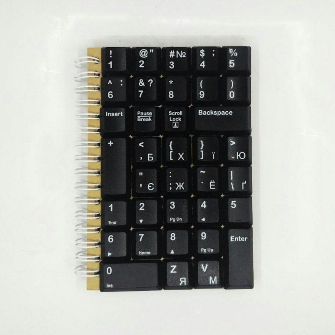 Notepad with recycled keyboard Personalization journal | Etsy