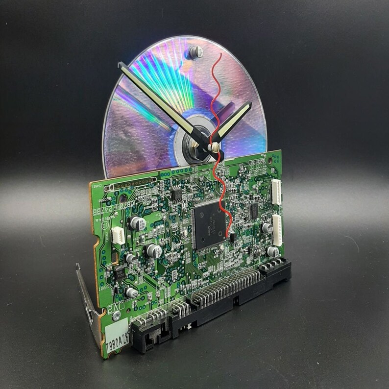 Recycle Computer Clock Unique Desk Clock Handmade Clock - Etsy