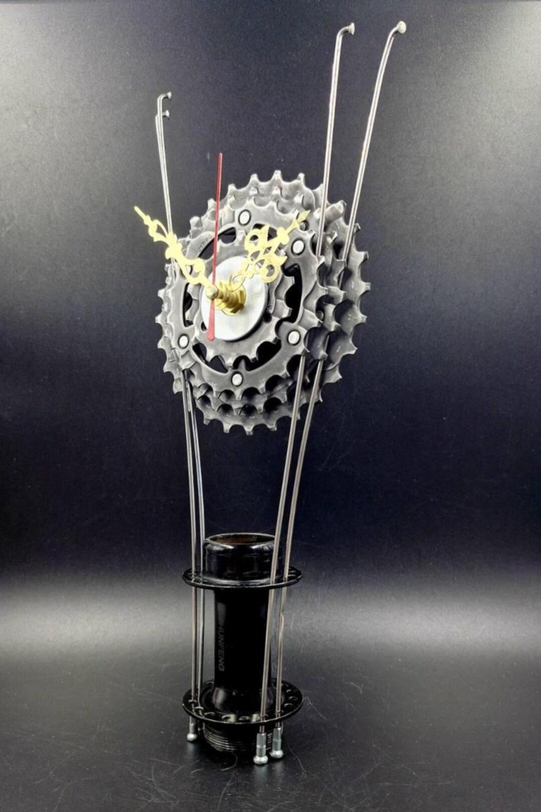 Handmade Bike Gear Clock: Recycled Bicycle Parts Steampunk Decor - Etsy UK