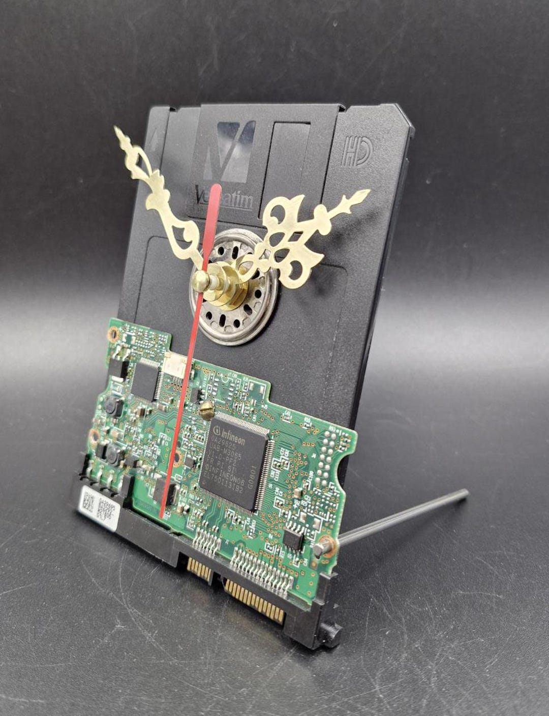 Hard Drive Clock, Floppy Drive Clock, Desk Clock, Office Desk Accessory ...