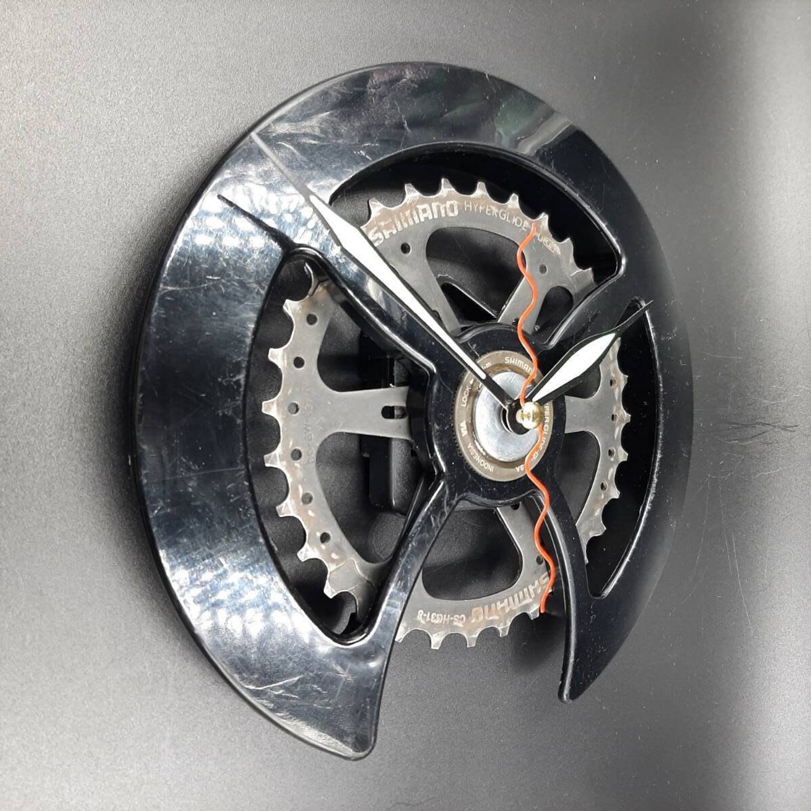 Bike Wall Clock, Bike Gear Clock, Gift for Cyclist, Gift for Boyfriend ...