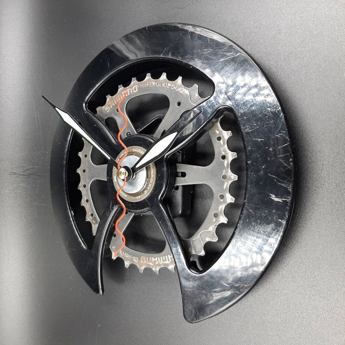 Recycled Bike Gear Clock: Handmade Steampunk Bicycle Wall Decor - Etsy