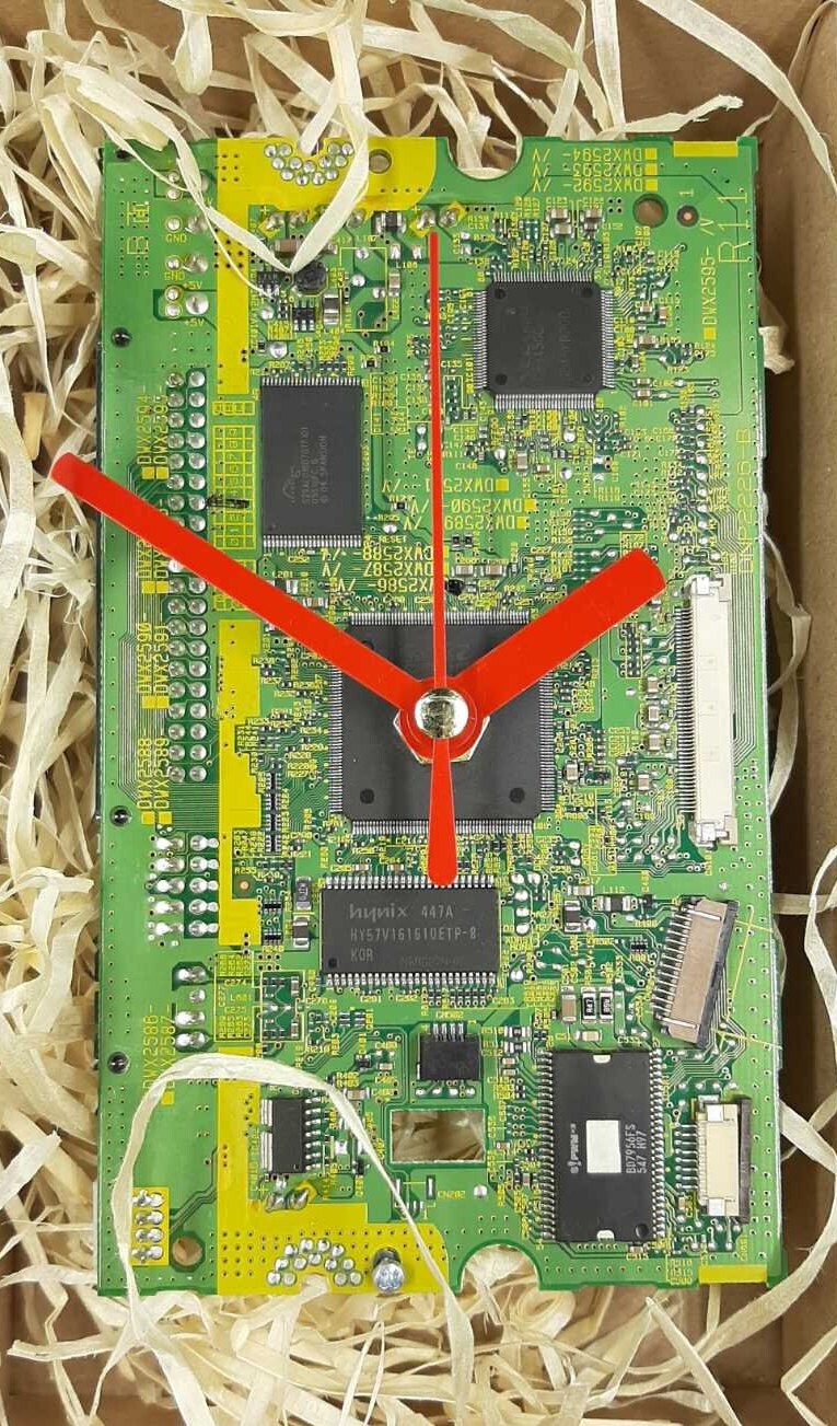 Computer Clock Secondary Computer Board Gift Geek Office - Etsy