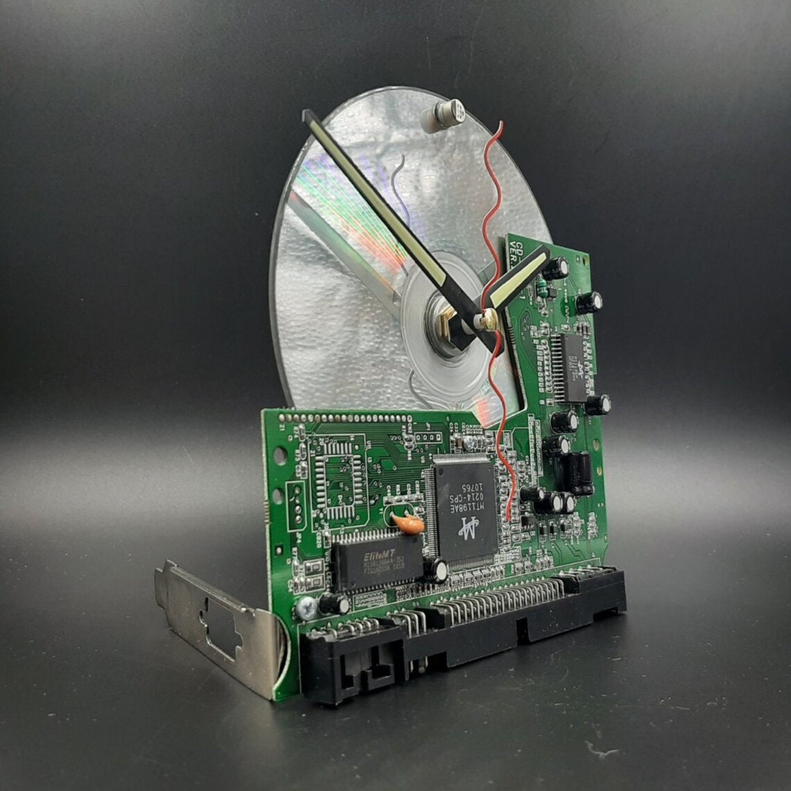 Recycle Computer Clock Unique Desk Clock Handmade Clock - Etsy