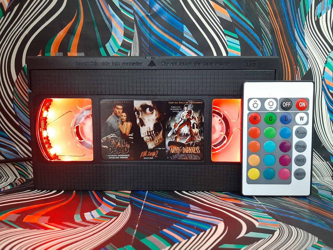 Retro VHS Lamp: Upcycled Movie Cassette With Remote - Etsy