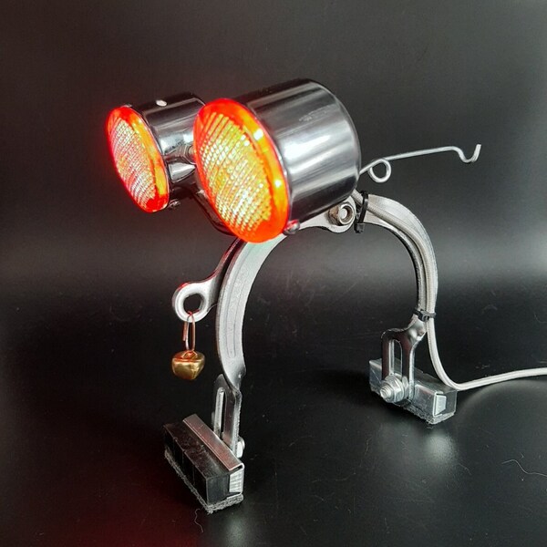 Recycled Bike Lamp - Etsy