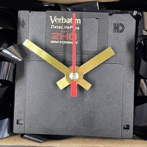 Floppy Disk Clock Hard Drive Office Desk Accessory Handmade - Etsy