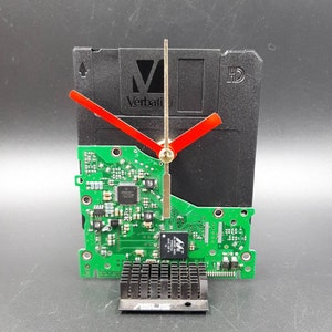 Computer Geek Gift, Unique Desk Clock, Recycle Computer Clock, Handmade ...