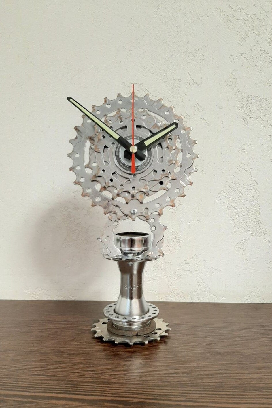 Bike clockDesk clockHandmade clockGift for | Etsy