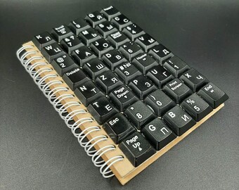 Notebook With Recycled Keyboard Tech Accessories Gift Geek ...